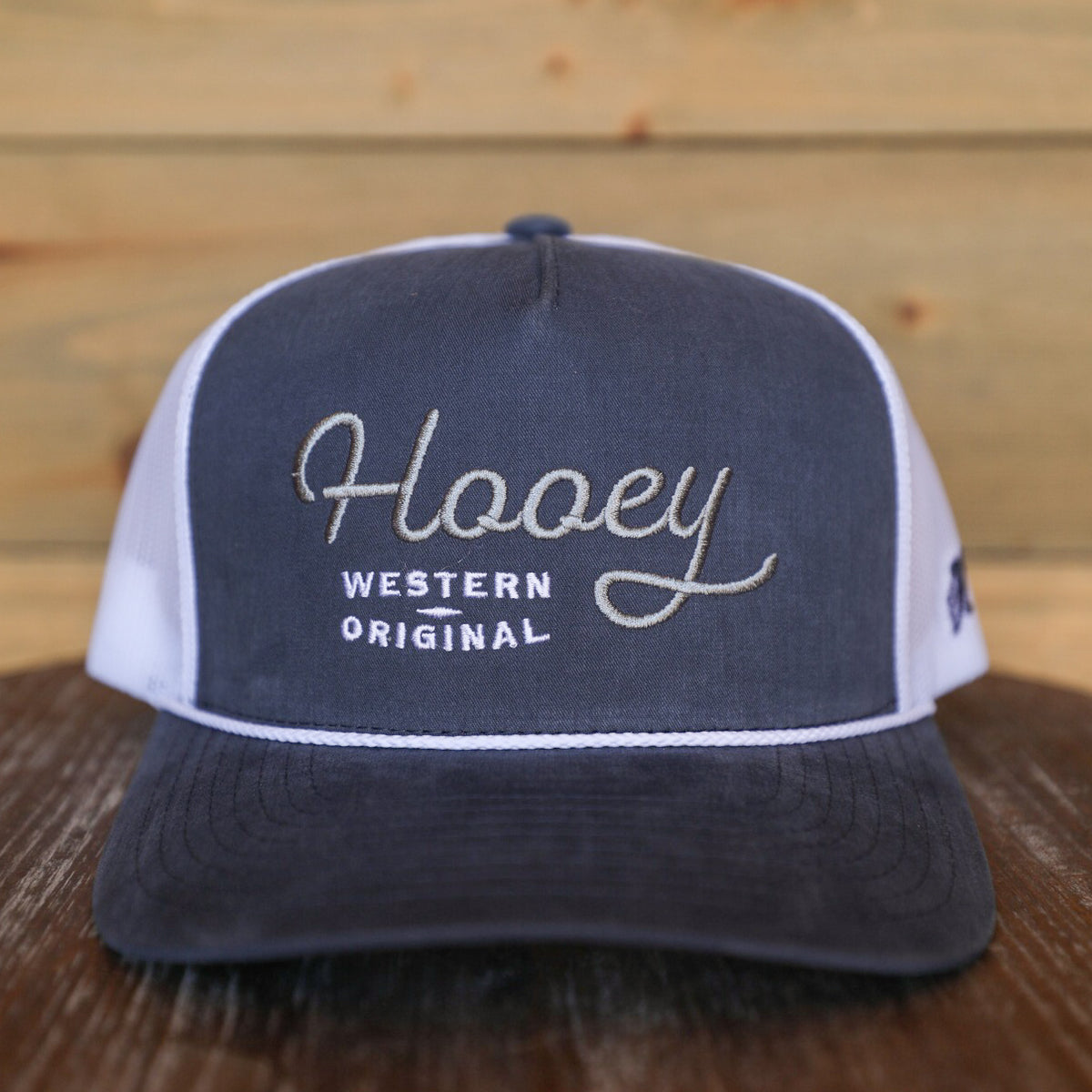 OG Hooey Blue and White High Profile Trucker Hat | Crooked Horn Co ...