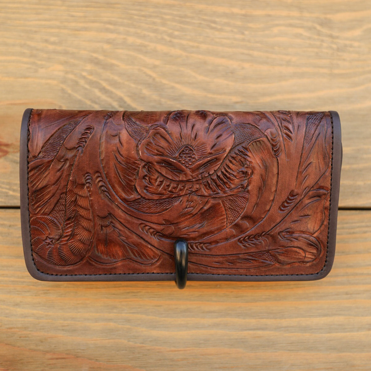 Washakie Juan Antonio Tooled Leather Trifold Wallet | Crooked Horn Co ...
